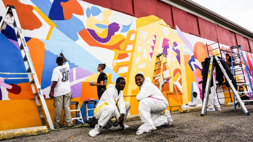 Inspiring public murals found in Levitt communities - reVerb